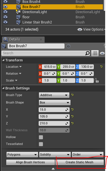UE4怎么把bsp转换成静态网格物体？-3D溜溜网
