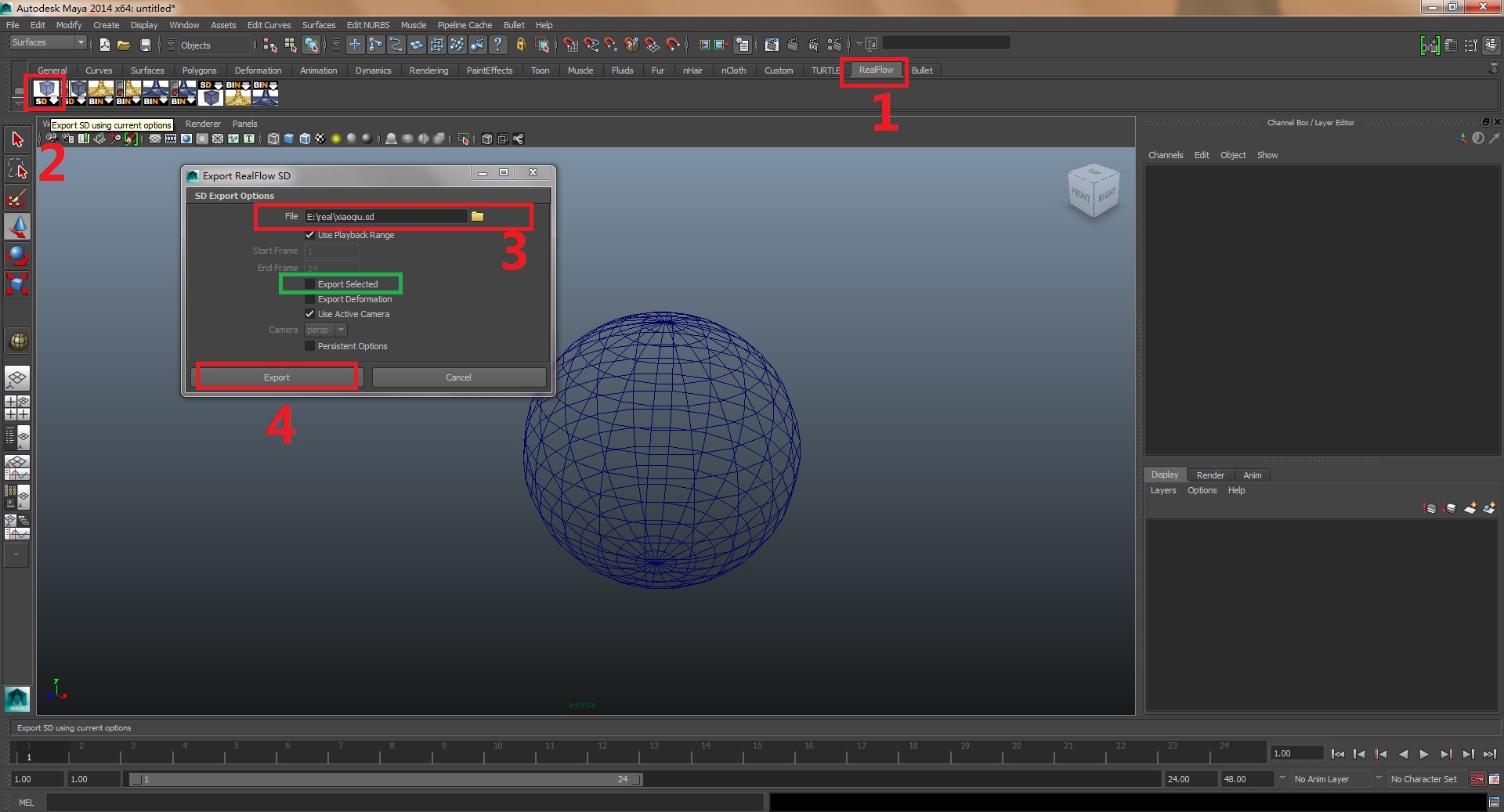 Maya怎么导出到realflow？-3D溜溜网