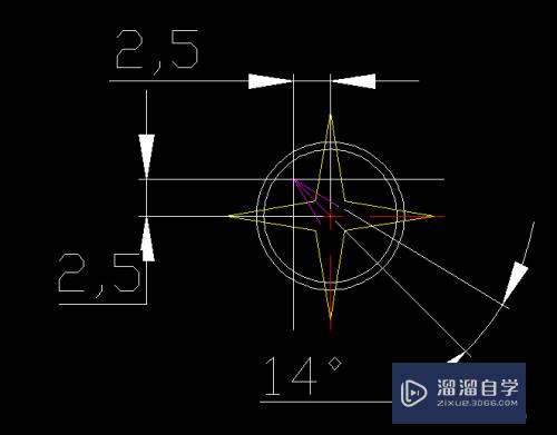CAD如何画南北方向标？_溜溜自学网