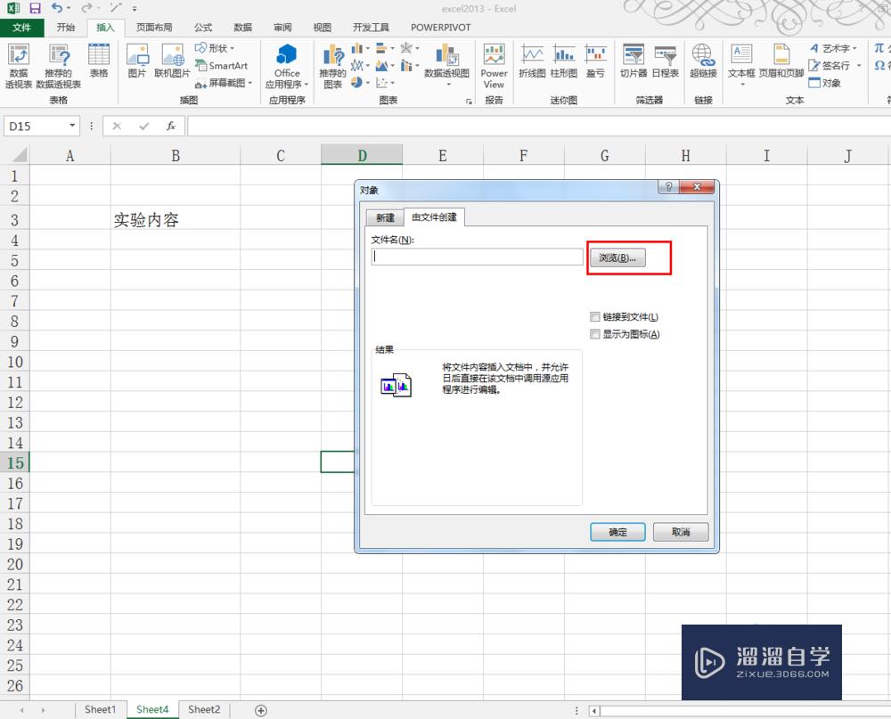 Excel2013怎么插入Word文档并显示为图标？